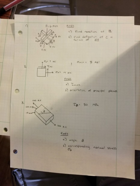 Solved at B, F:nd deflection at C in )Find reaction a se, | Chegg.com