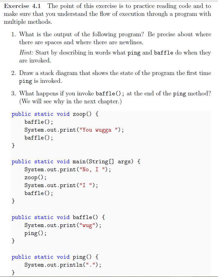 Solved Exercise 4.1 The point of this exercise is to | Chegg.com