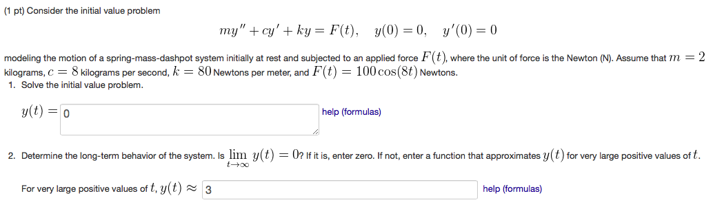 Solved Consider The Initial Value Problem Mycykyft 
