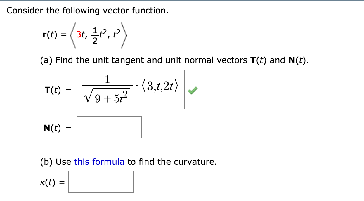 Solved Consider the following vector function. Find the unit | Chegg.com Solved Consider the following vector function. Find the unit | Chegg.com