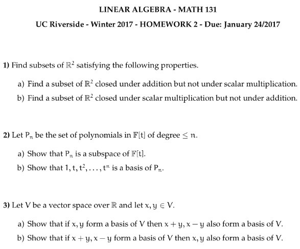 Solved Find subsets of R^2 satisfying the following | Chegg.com