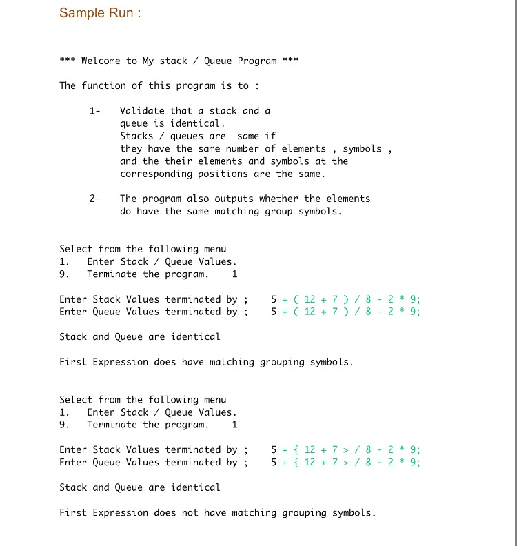 Solved For this assignment you will implement stacks and | Chegg.com