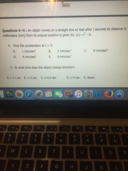 Solved An object moves on a straight line so that after t | Chegg.com