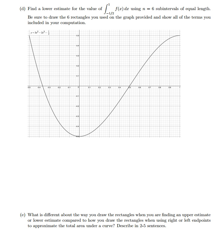 Solved Find a lower estimate for the value of | Chegg.com