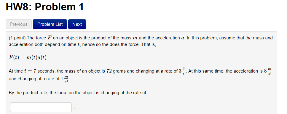 Solved Hw8 Problem 1 Previous Problem Listnext 1 Point