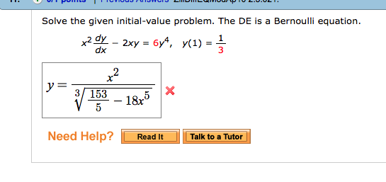 Solved Solve the given initial-value problem. The DE is a | Chegg.com