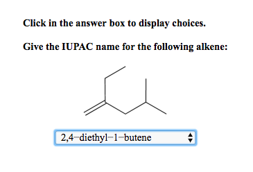 Solved Click in the answer box to display choices. Give the | Chegg.com
