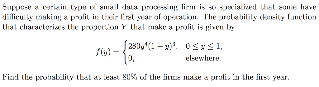 Solved Suppose a certain type of small data processing firm | Chegg.com