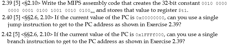 Solved Write the MIPS assembly code that creates the 32-bit | Chegg.com