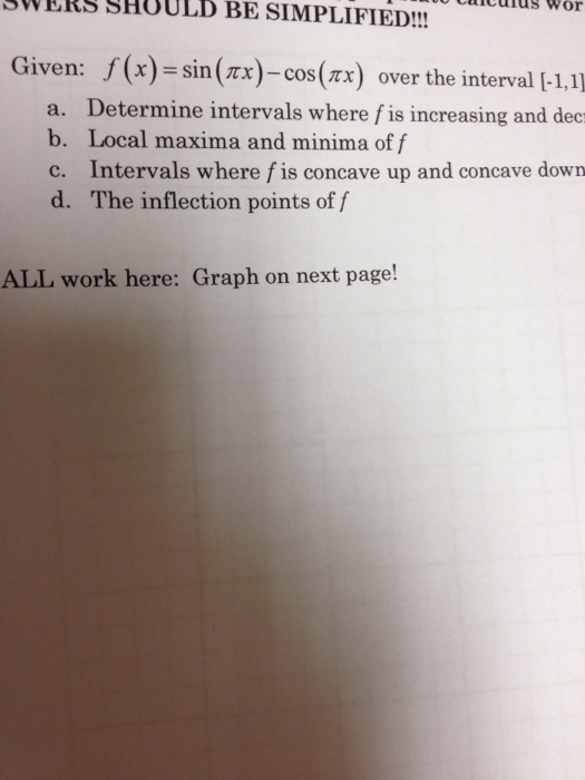 Solved F(x)=sin(pi*x)-cos(pi*x) | Chegg.com