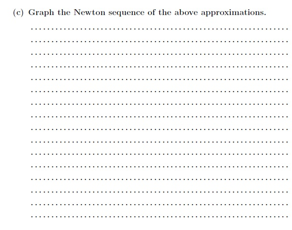 Solved Newton-Response's Method consider the function f(x) = | Chegg.com