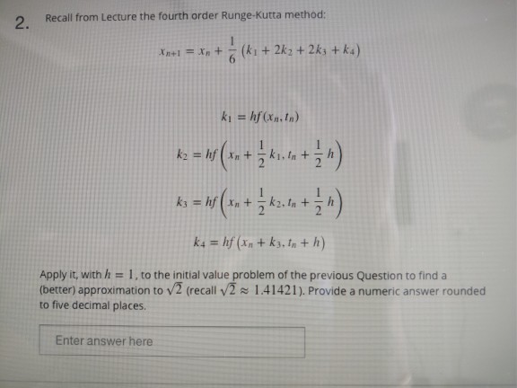 Solved 1. Consider the differential equation dx 1 dt 2x This | Chegg.com