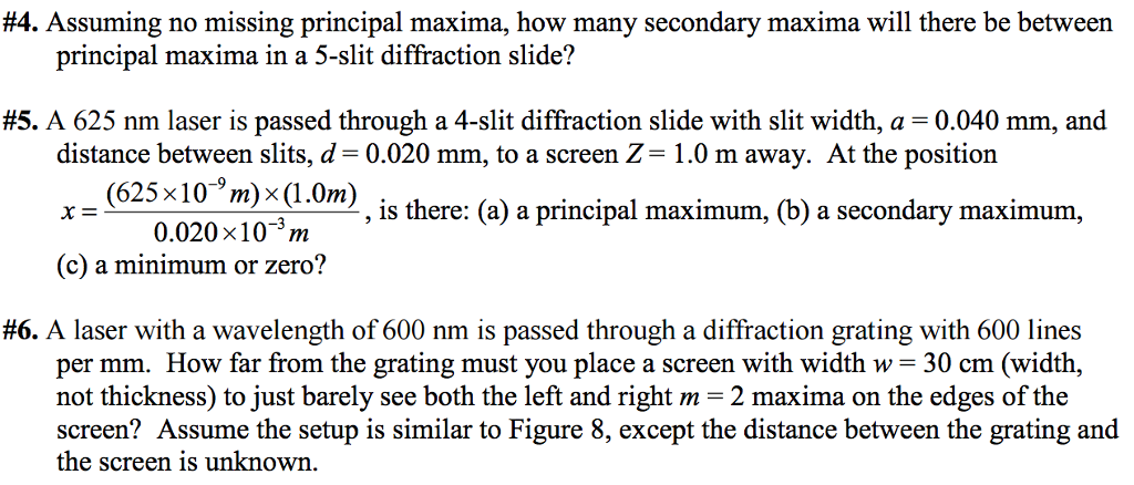 Solved Assuming no missing principal maxima, how many | Chegg.com