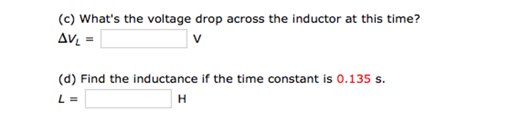 Solved Example 20 8 An Rl Circuit Goal Calculate A Time