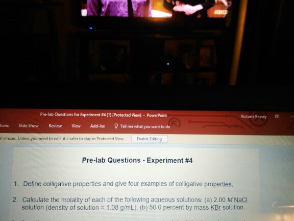 Solved Define colligative properties and give four examples | Chegg.com