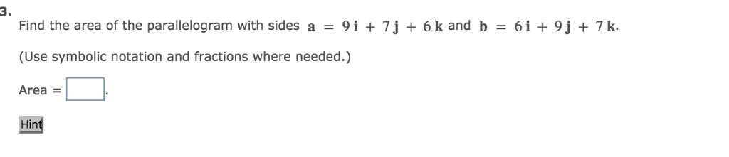 Solved Vector Calc Problem: | Chegg.com