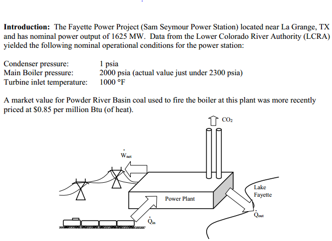Solved Problem #2: Model the power station using a simple, | Chegg.com