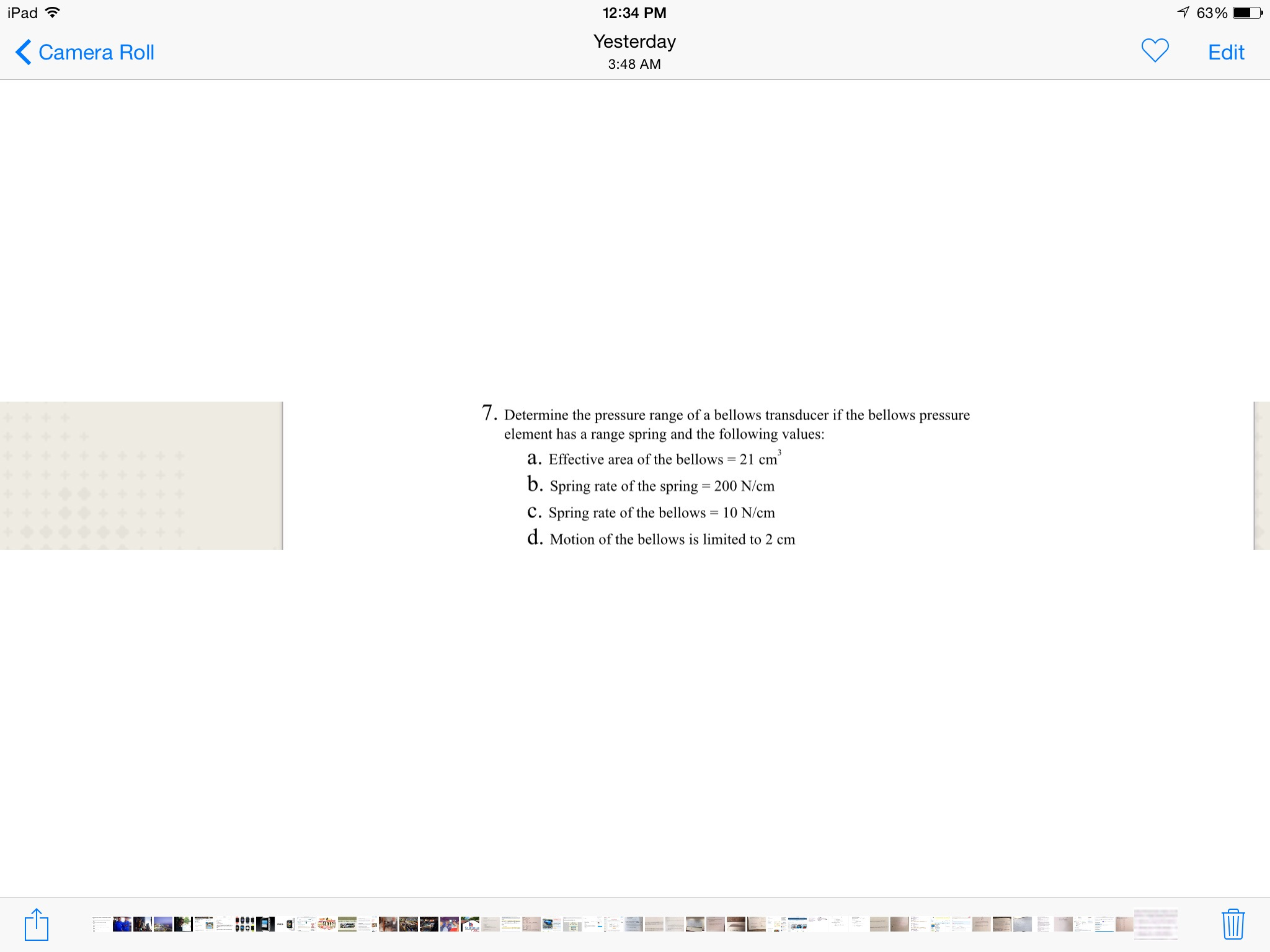 Solved Determine the pressure range of a bellows transducer | Chegg.com