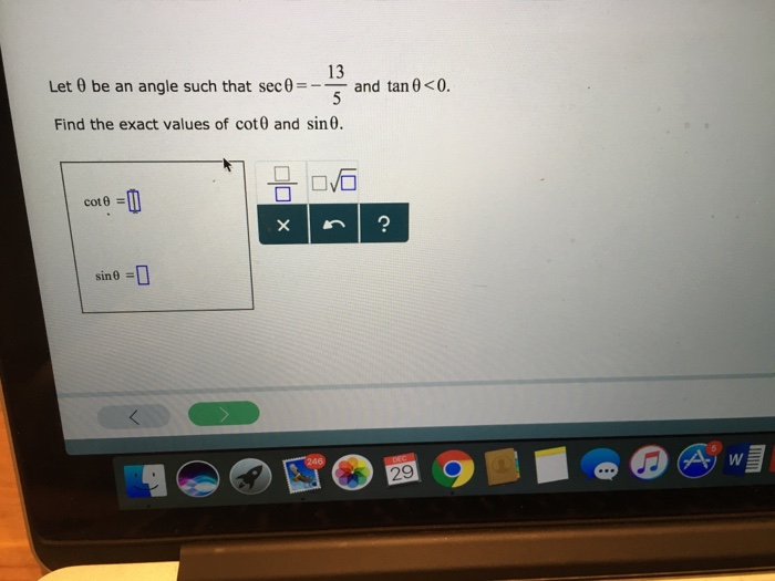Solved Let theta be an angle such that sec theta = - 13/5 | Chegg.com