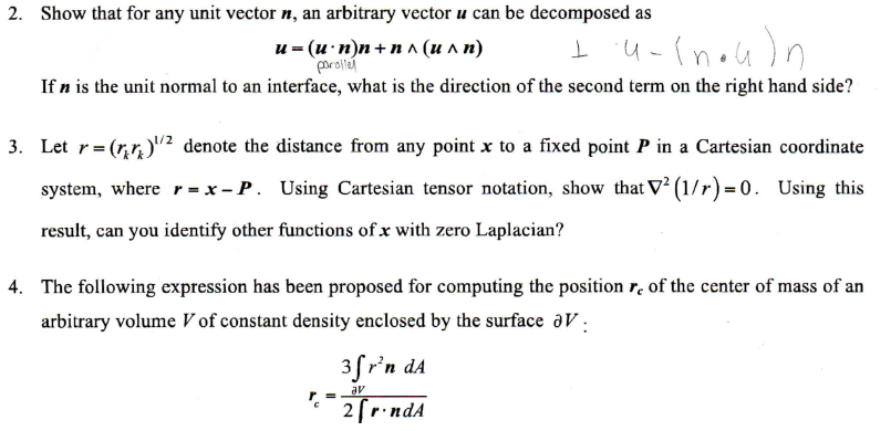 Solved 2. Show that for any unit vector n, an arbitrary | Chegg.com