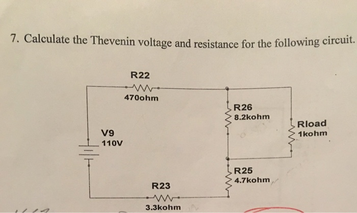 Solved Calculate the Thevenin voltage and resistance for the | Chegg.com