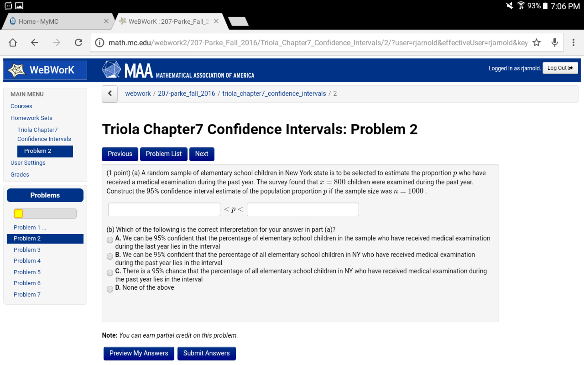 Solved A random sample of elementary school children in New | Chegg.com