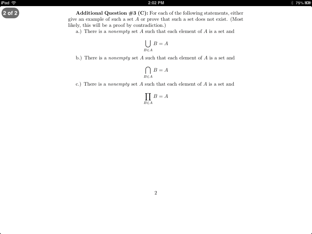 Solved For each of the following statements, cither give an | Chegg.com