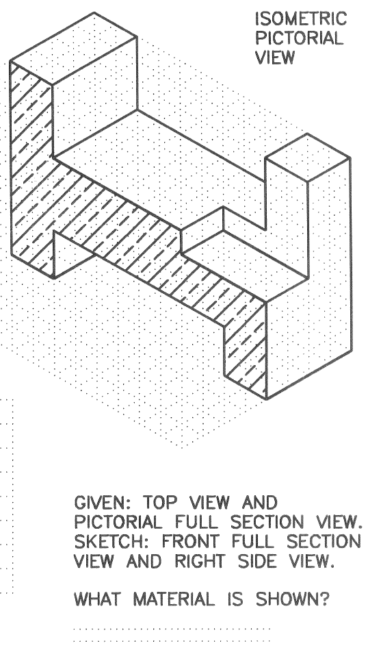 Solved ISOMETRIC PICTORIAL VIEW GIVEN: TOP VIEW AND | Chegg.com Solved ISOMETRIC PICTORIAL VIEW GIVEN: TOP VIEW AND | Chegg.com