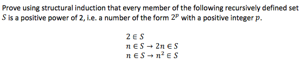 Solved Prove using structural induction that every member of | Chegg.com