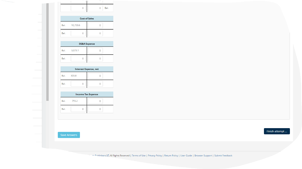 Solved Preparing Closing Journal Entries Selected financial | Chegg.com