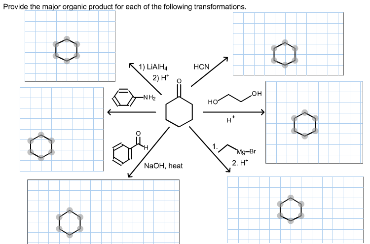 Solved Provide the major organic product for each of the | Chegg.com