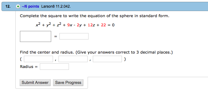 Solved Complete the square to write the equation of the | Chegg.com