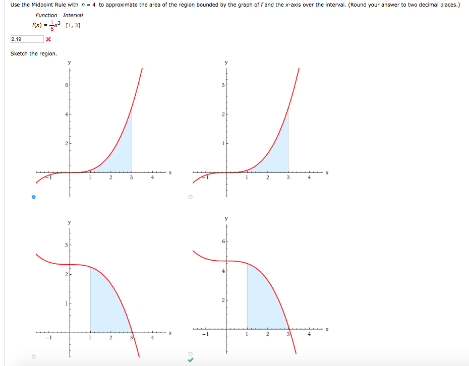 Solved Use the Midpoint Rule with n = 4 to approximate the | Chegg.com
