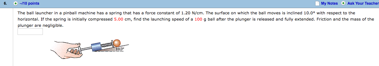 Solved The ball launcher in a pinball machine has a spring | Chegg.com