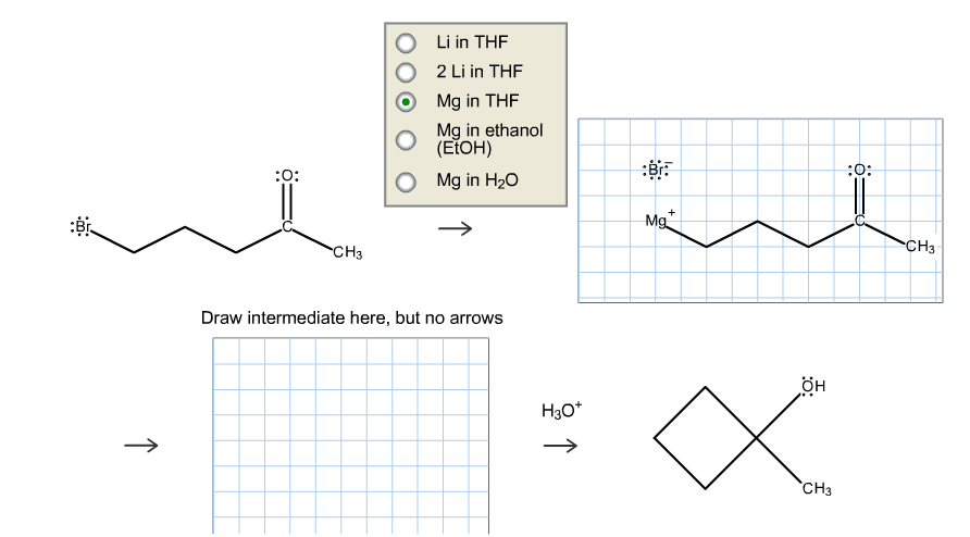 Solved Li in THF 2 L1 in THF Mg in THF Mg in ethanol (EtOH) | Chegg.com