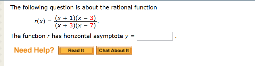 Solved The following question is about the rational function | Chegg.com