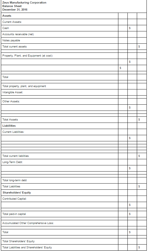 Solved complex Balance Sheet Presented below is the | Chegg.com