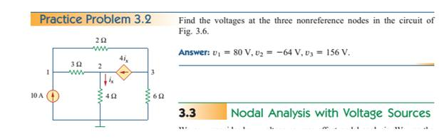 Solved Find the voltages at the three nonreference nodes in | Chegg.com