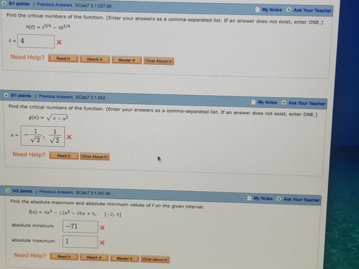 Solved Find the critical numbers of the function. (Enter | Chegg.com