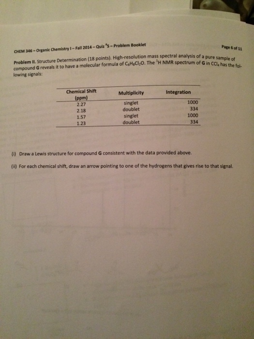 Solved Structural Determination. High-resolution mass | Chegg.com