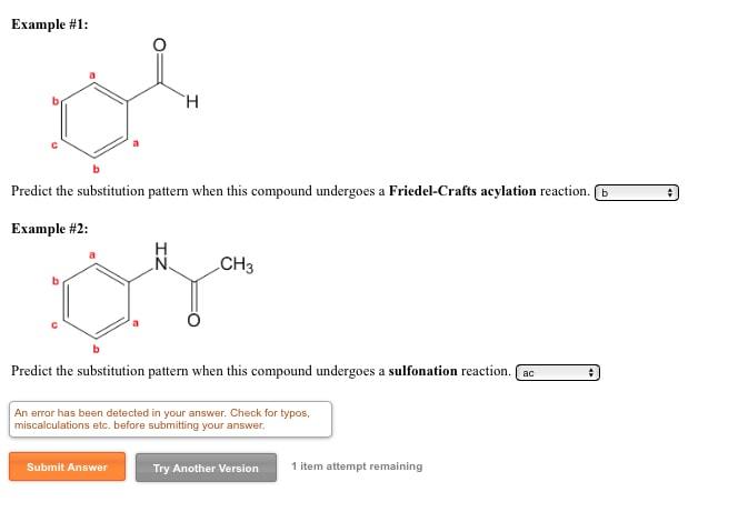 Solved Example #1: Predict the substitution pattern when | Chegg.com