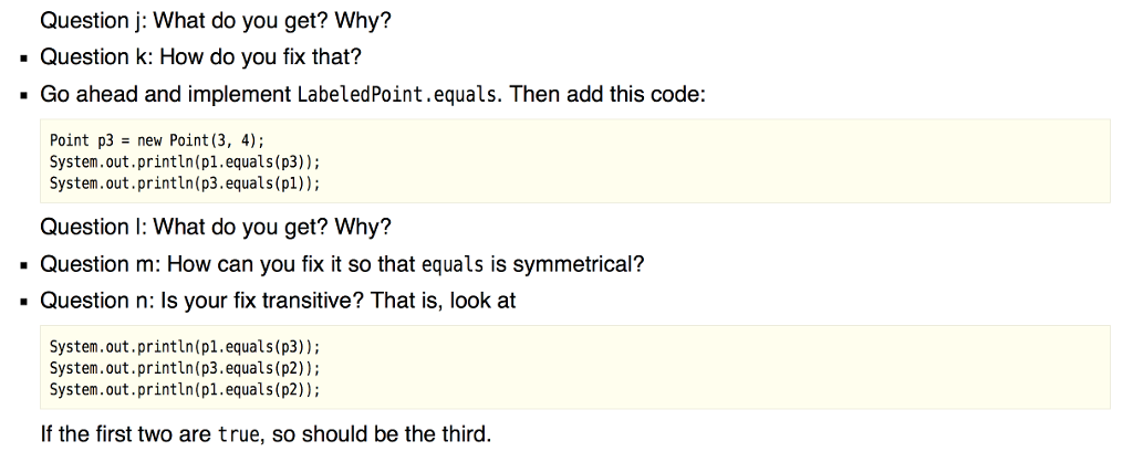 Solved Define A Class Point Like This Public Class Point