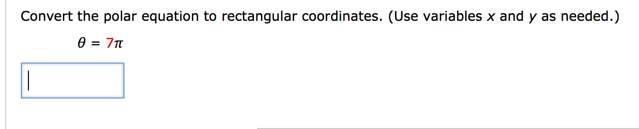 Solved Convert the polar equation to rectangular | Chegg.com