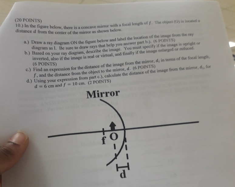 Solved (20 POINTS) 10.) In the figure below, there is a | Chegg.com