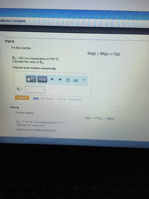Solved For the reaction 2A(g) + 3B(g) C(g) Kc = 66.6 at a | Chegg.com Solved For the reaction 2A(g) + 3B(g) C(g) Kc = 66.6 at a | Chegg.com