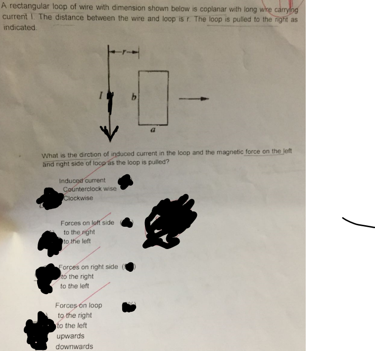 Solved A rectangular loop of wire with dimension shown below | Chegg.com