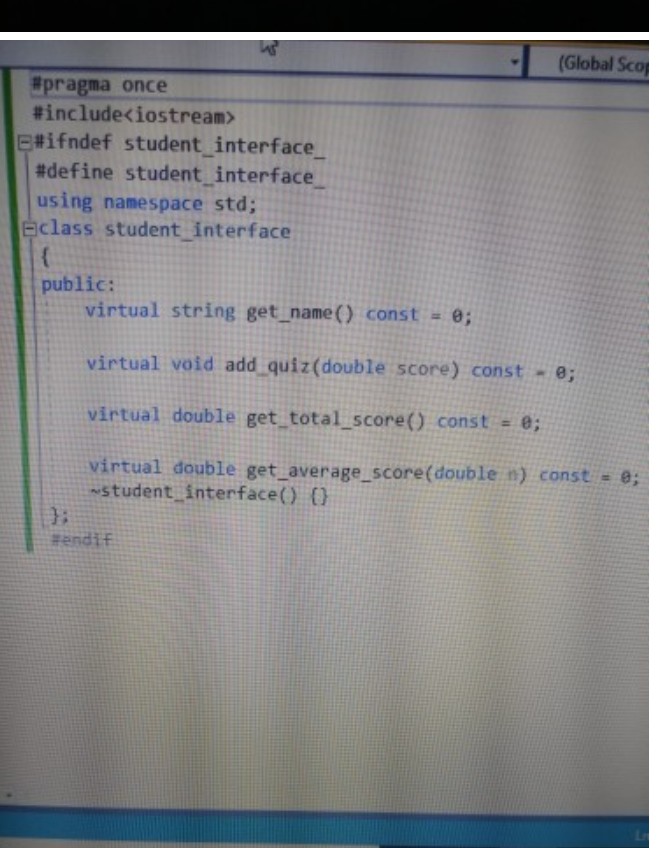 Solved Implement a class Student: A student has a name, an | Chegg.com
