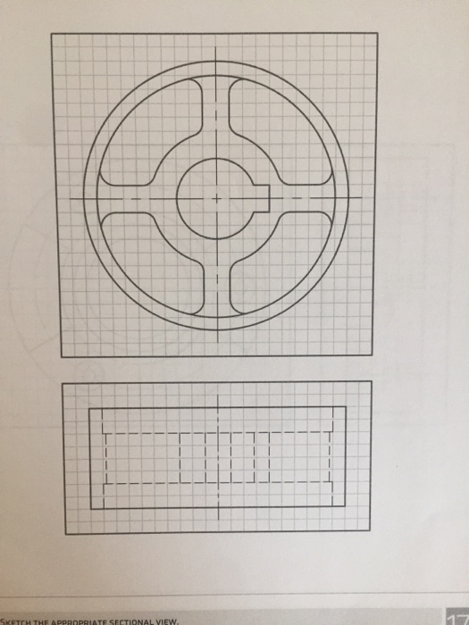Solved Sketch an appropriate sectional view | Chegg.com
