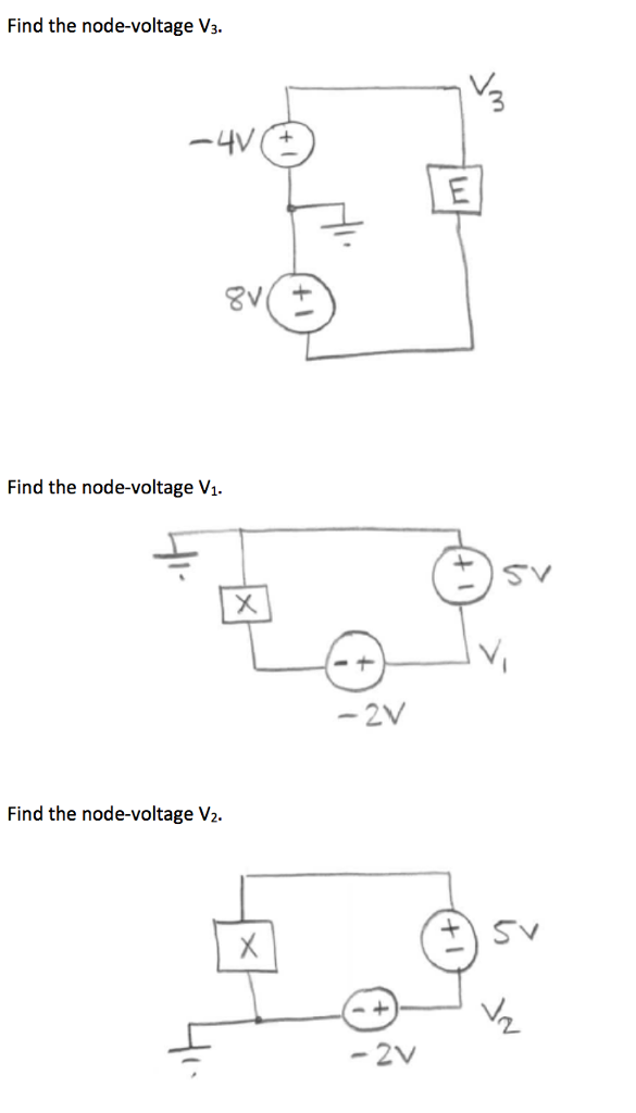 Solved: Find The Node-voltage V_3. Find The Node-voltage V... | Chegg.com Solved: Find The Node-voltage V_3. Find The Node-voltage V... | Chegg.com