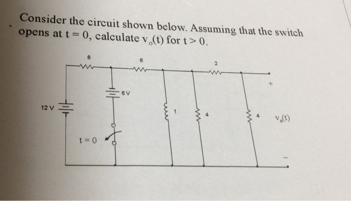 Solved Consider the circuit shown below . Assuming that the | Chegg.com
